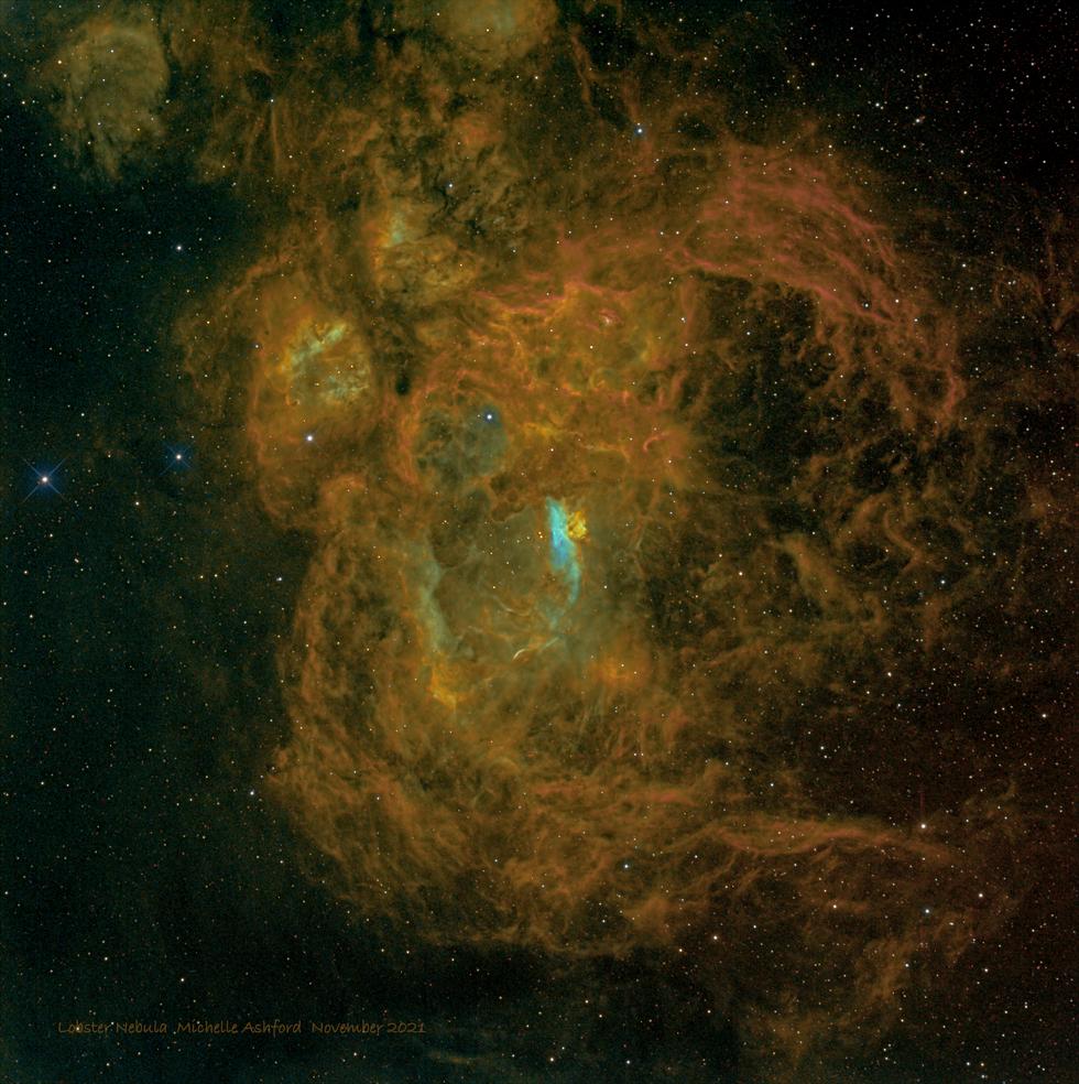 NGC 6357 Lobster Nebula | Telescope Live